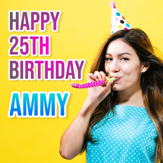 Happy Birthday Wish with Personalize Name Template | PosterMyWall