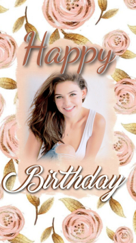 HAPPY BIRTHDAY INSTAGRAM STORY TEMPLATE | PosterMyWall