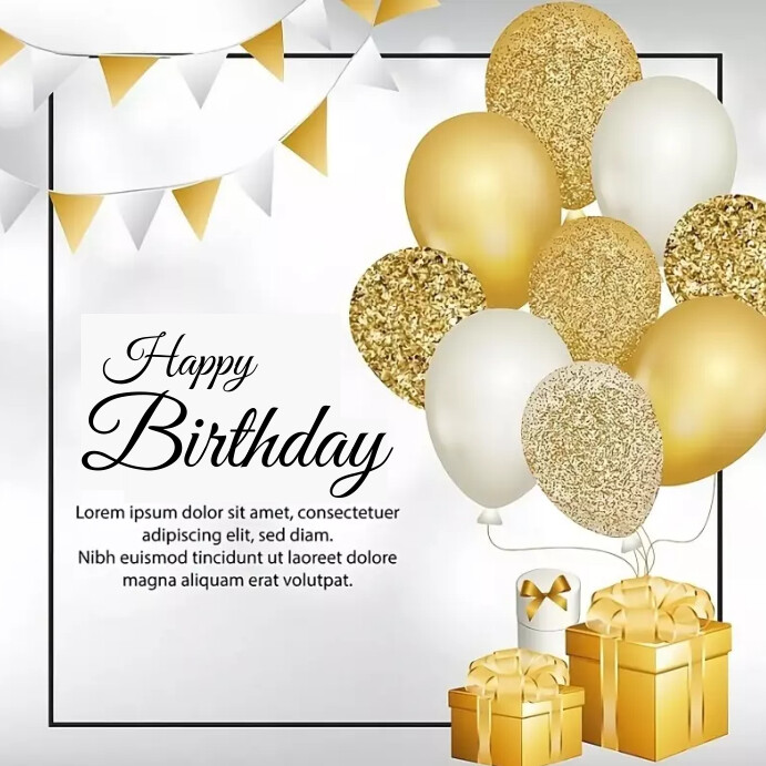 Happy Birthday wishes Template | PosterMyWall