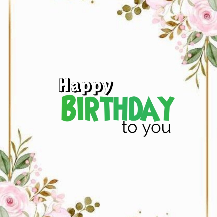 Happy birthday Wishes Template | PosterMyWall