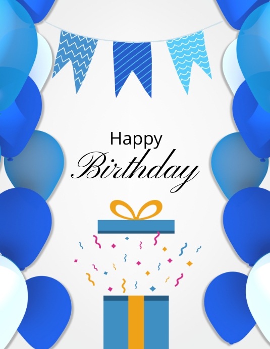 Happy Birthday Wishes Poster Template PosterMyWall Happy Birthday Wishes Poster Template PosterMyWall