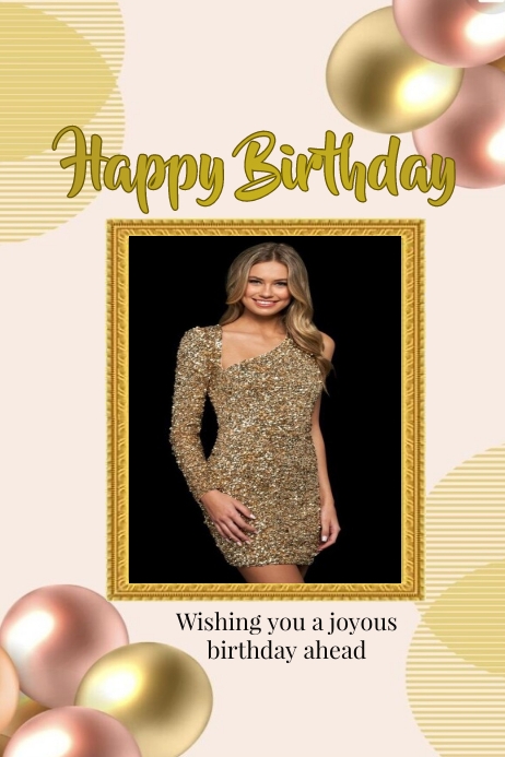 happy birthday wishes poster Template | PosterMyWall