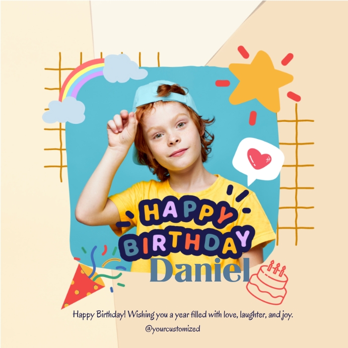 Happy Birthday Wishes Poster Template PosterMyWall Happy Birthday Wishes Poster Template PosterMyWall