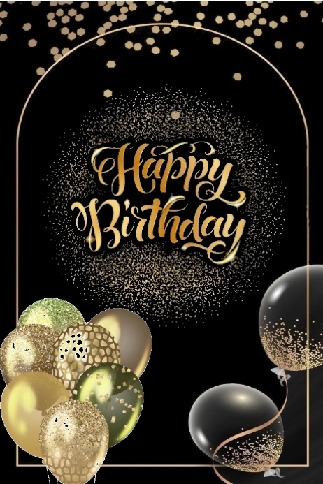 Happy birthday wishing poster template | PosterMyWall