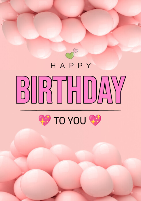 Happy birthday wishing posters Template | PosterMyWall