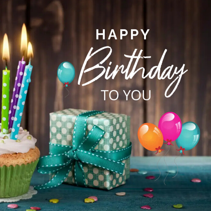 Plantilla de Happy birthday wishing posters | PosterMyWall