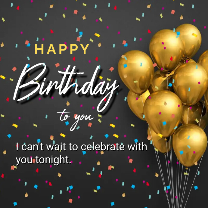 Plantilla de Happy birthday wishing posters | PosterMyWall