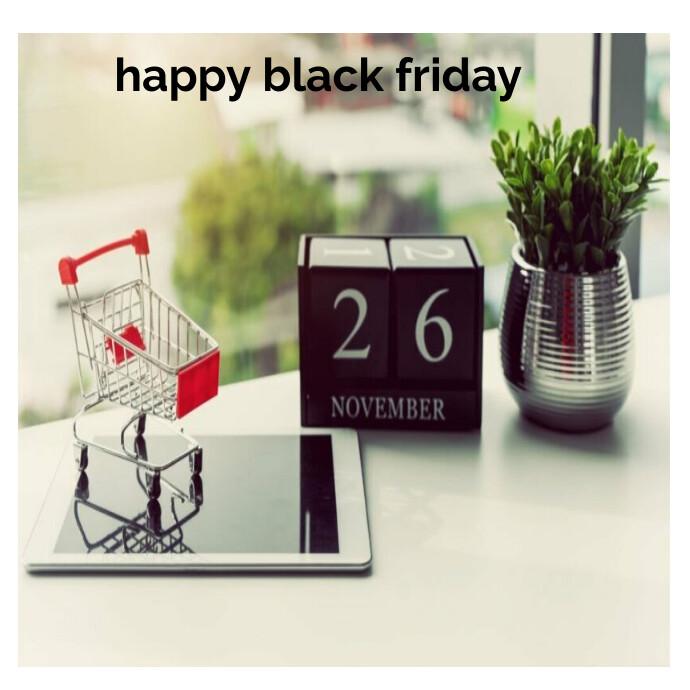 Plantilla de Happy black friday logo design template | PosterMyWall