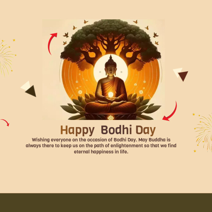 happy bodhi day Template | PosterMyWall