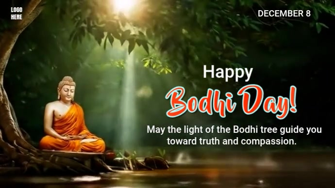 Happy Bodhi Day Template | PosterMyWall