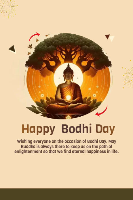 happy bodhi day Template | PosterMyWall