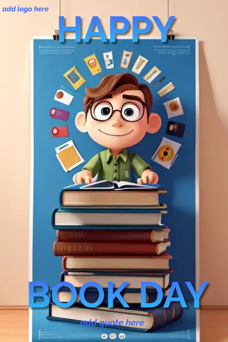 HAPPY BOOK DAY POSTER Template | PosterMyWall