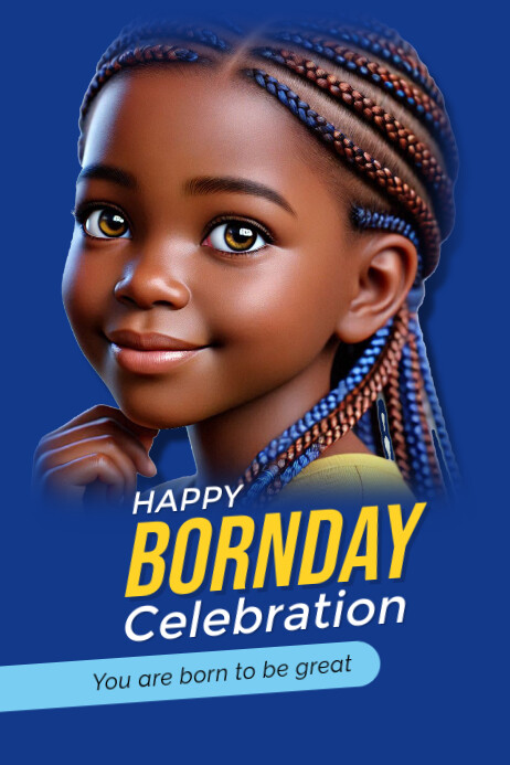 Happy born day Template | PosterMyWall