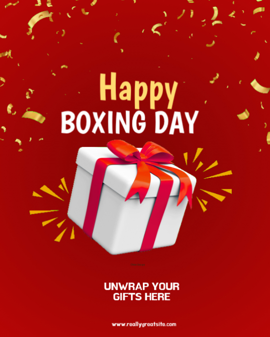 Plantilla de Happy Boxing Day 2025 Instagram Portrait | PosterMyWall