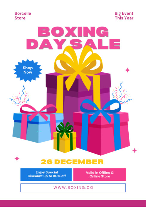 Happy boxing day celebration Template | PosterMyWall