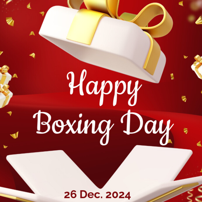 Happy Boxing Day Design Banner Template | PosterMyWall