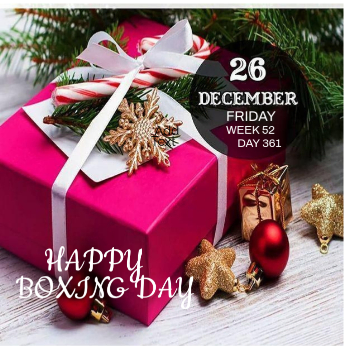 Happy boxing Day Template | PosterMyWall