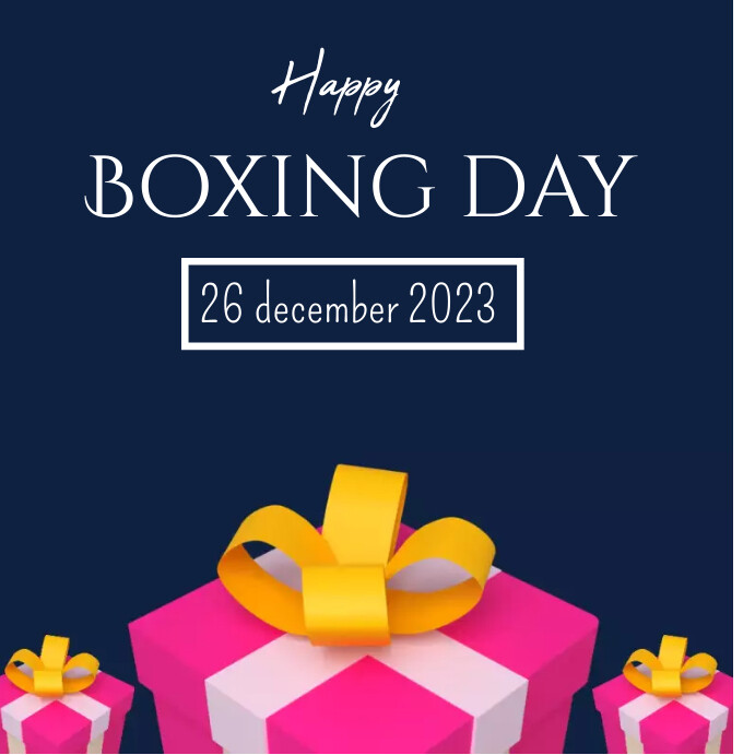 Happy boxing day Instagram post (1) Template | PosterMyWall