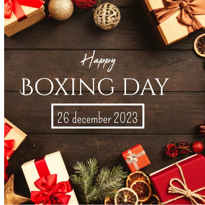 Happy boxing day Instagram post (2) Template | PosterMyWall