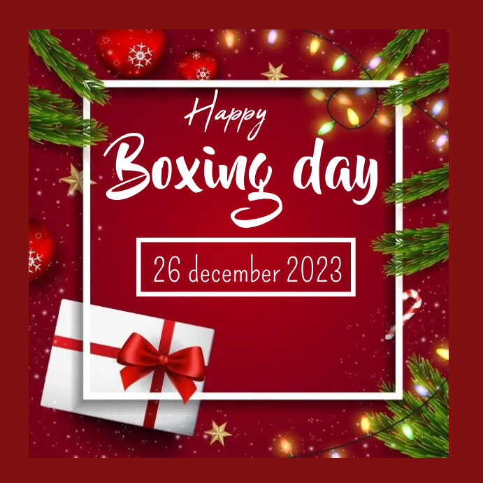 Happy boxing day Instagram post (3) Template | PosterMyWall