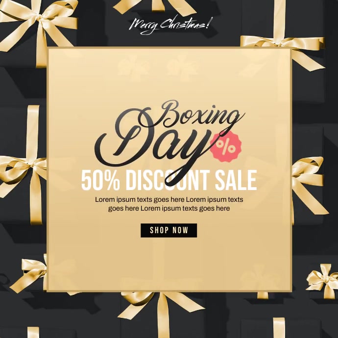 Happy Boxing Day Instagram Post Template | PosterMyWall