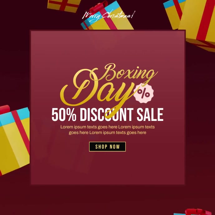 Happy Boxing Day Instagram Post Template | PosterMyWall