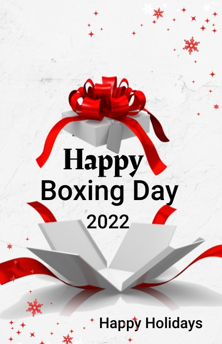 Happy Boxing Day Poster Template | PosterMyWall