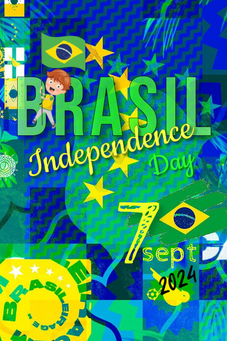 Copy of Happy Brazilian/ Brazil brasil independence d | PosterMyWall