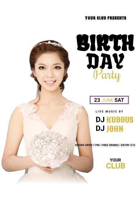 HAPPY BRITHDAY POSTER TEMPLATE | PosterMyWall