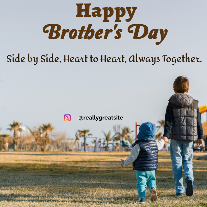 happy brother's day Template | PosterMyWall
