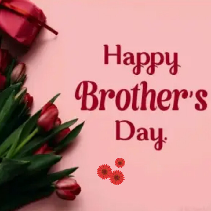 happy brother day instagram post Template | PosterMyWall