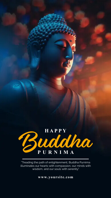 Happy buddha purnima vesak day Template | PosterMyWall