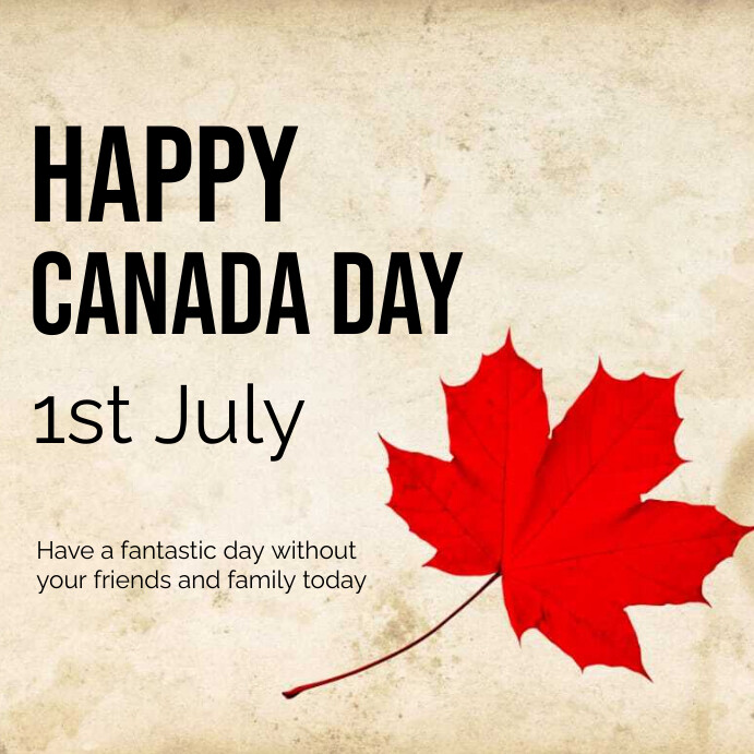 Happy Canada Day celebration Template | PosterMyWall