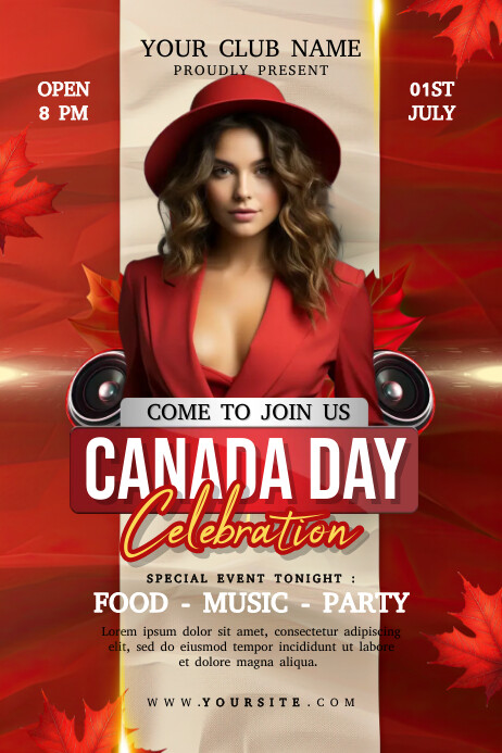 Plantilla de Happy Canada Day Celebration Flyer or Poster | PosterMyWall