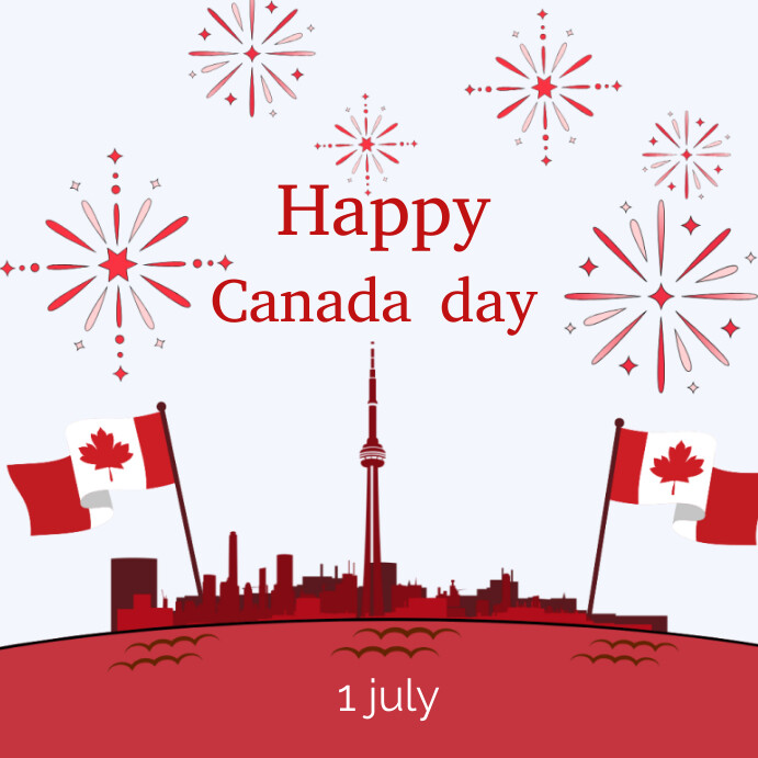 Happy Canada day Template | PosterMyWall