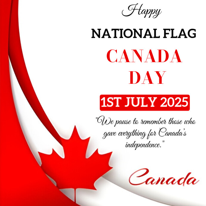 Happy Canada Day Instagram Post Template | PosterMyWall