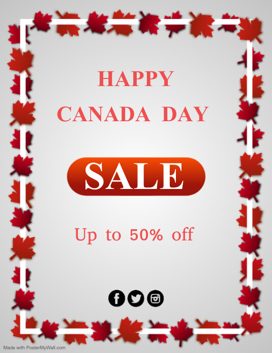 Happy canada day sale templates | PosterMyWall