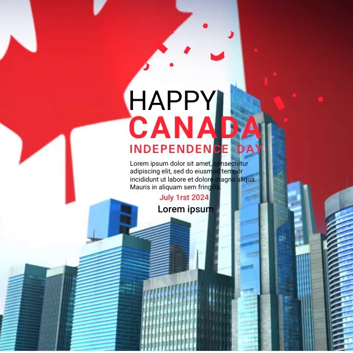 Modèle Happy Canada Greetings | PosterMyWall