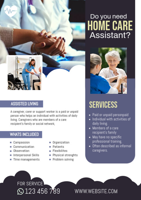 Happy Caregiver Template | PosterMyWall