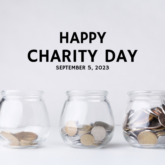 Copy of Happy charity day | PosterMyWall