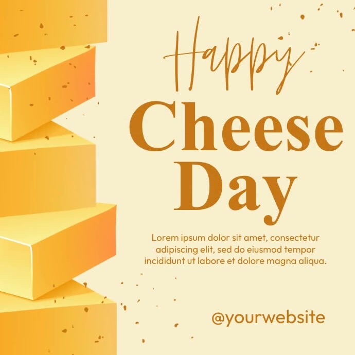 Happy Cheese Day Ads Template | PosterMyWall