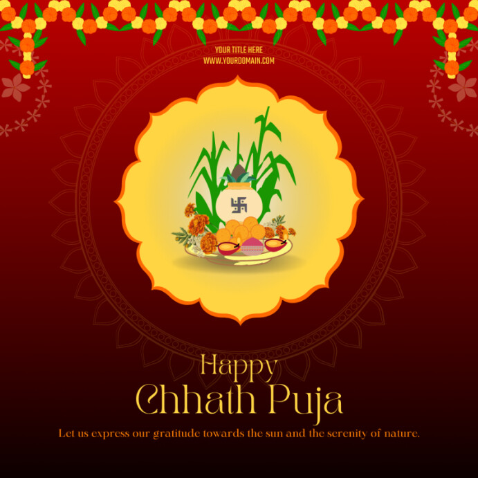 Happy Chhath Puja Template | PosterMyWall