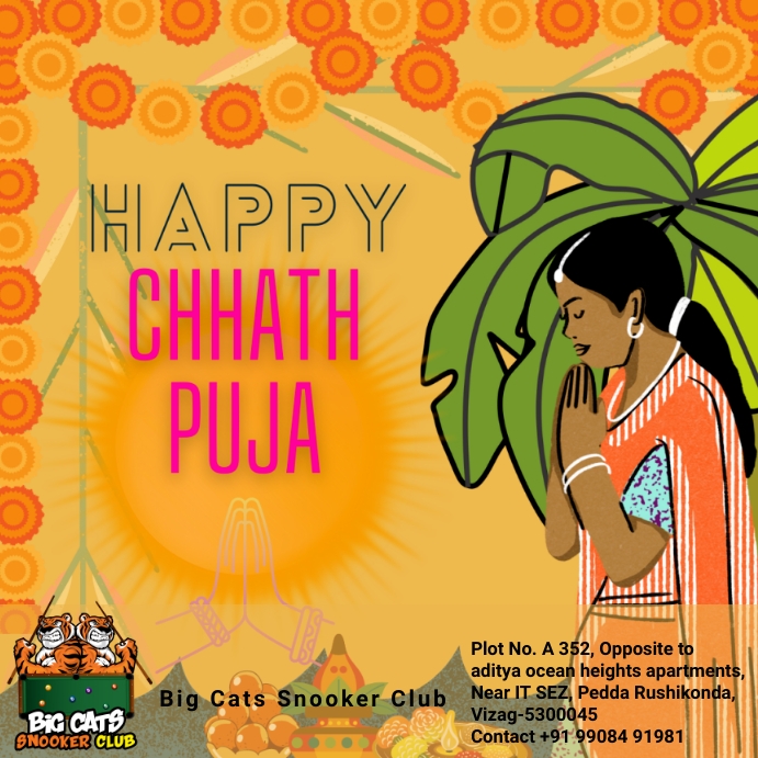 happy chhath puja Template | PosterMyWall
