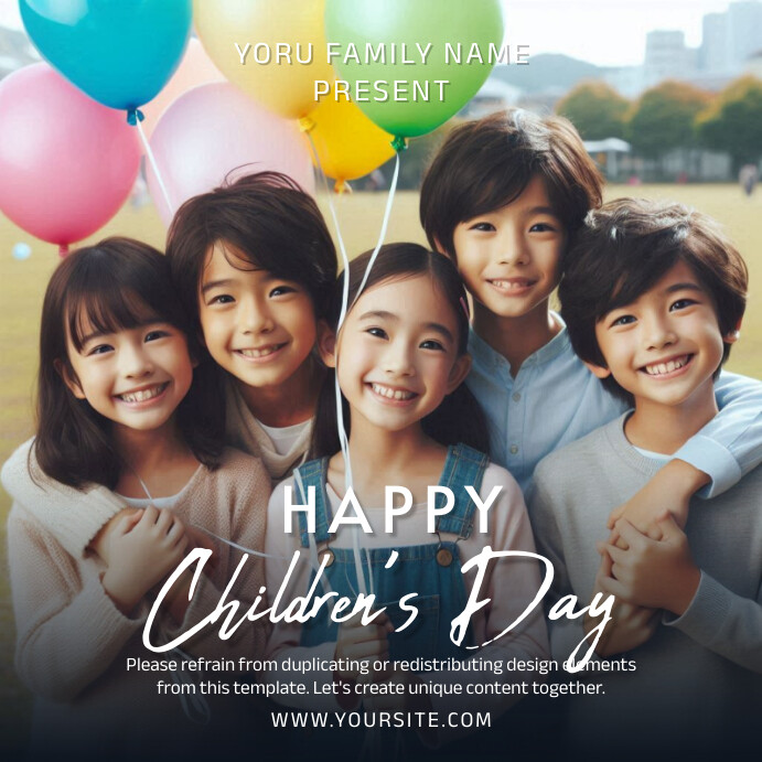 Copy of Happy Children's Day Social Media Template | PosterMyWall