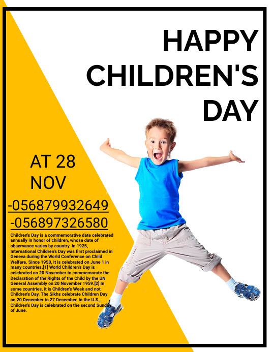 happy children'day Template | PosterMyWall