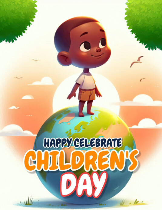 Happy Children's Day 2024 Flyer or Poster Tem Template | PosterMyWall