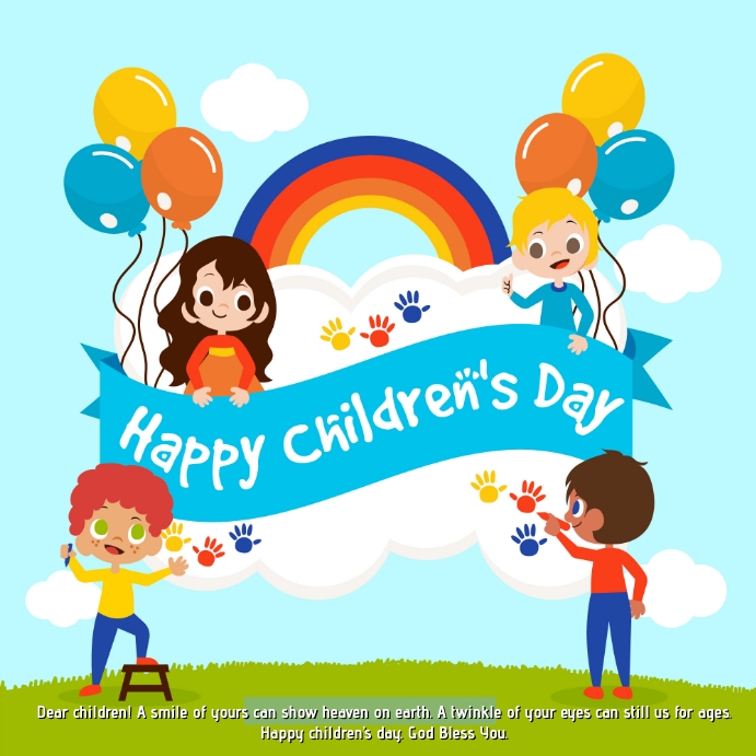 Happy Children's Day Template | PosterMyWall