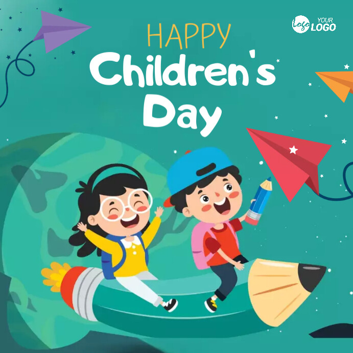 Happy Children's Day Template | PosterMyWall