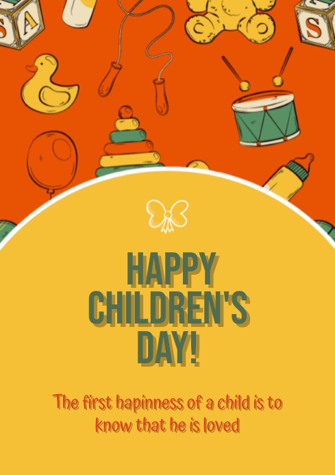 Happy Children's Day Template | PosterMyWall