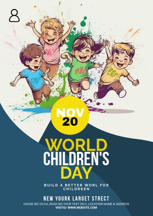 Happy Children's Day Flyer Template | PosterMyWall